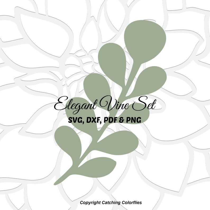 Leaf Vine Template Set Paper Vine & Leaves Paper Flower Leaf | Etsy