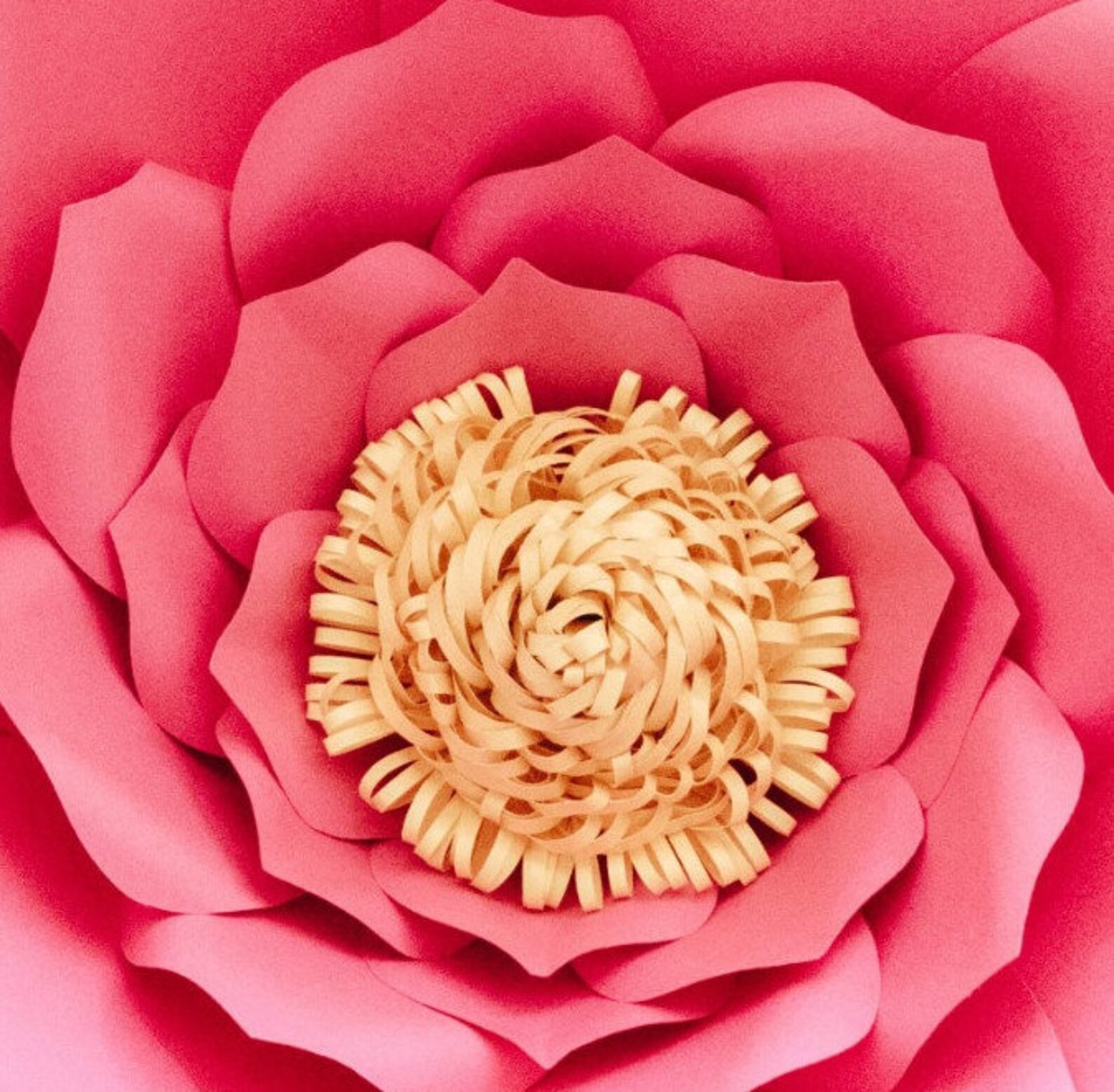 Pompom Paper Flower Center SVG Template, Large Paper Flower Center ...