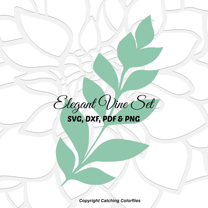 Paper Vines Large and Small Paper Leaf Vine SVG Cut Files - Etsy