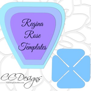 DIY Giant Paper Rose Pattern Templates and Tutorials, Garden Birthday ...
