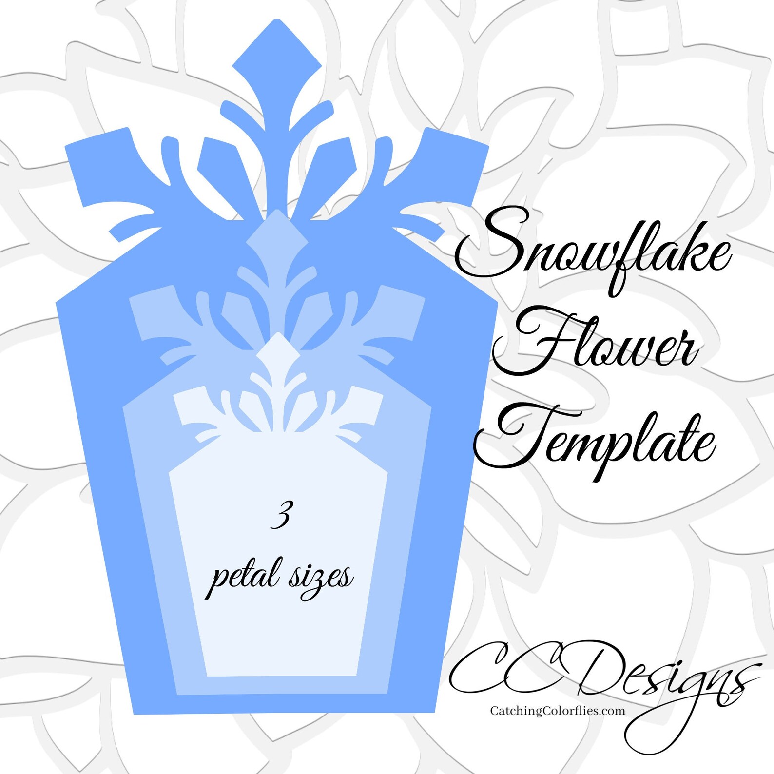 Giant Paper Snowflake Template and Tutorial, PDF Christmas Snowflake ...