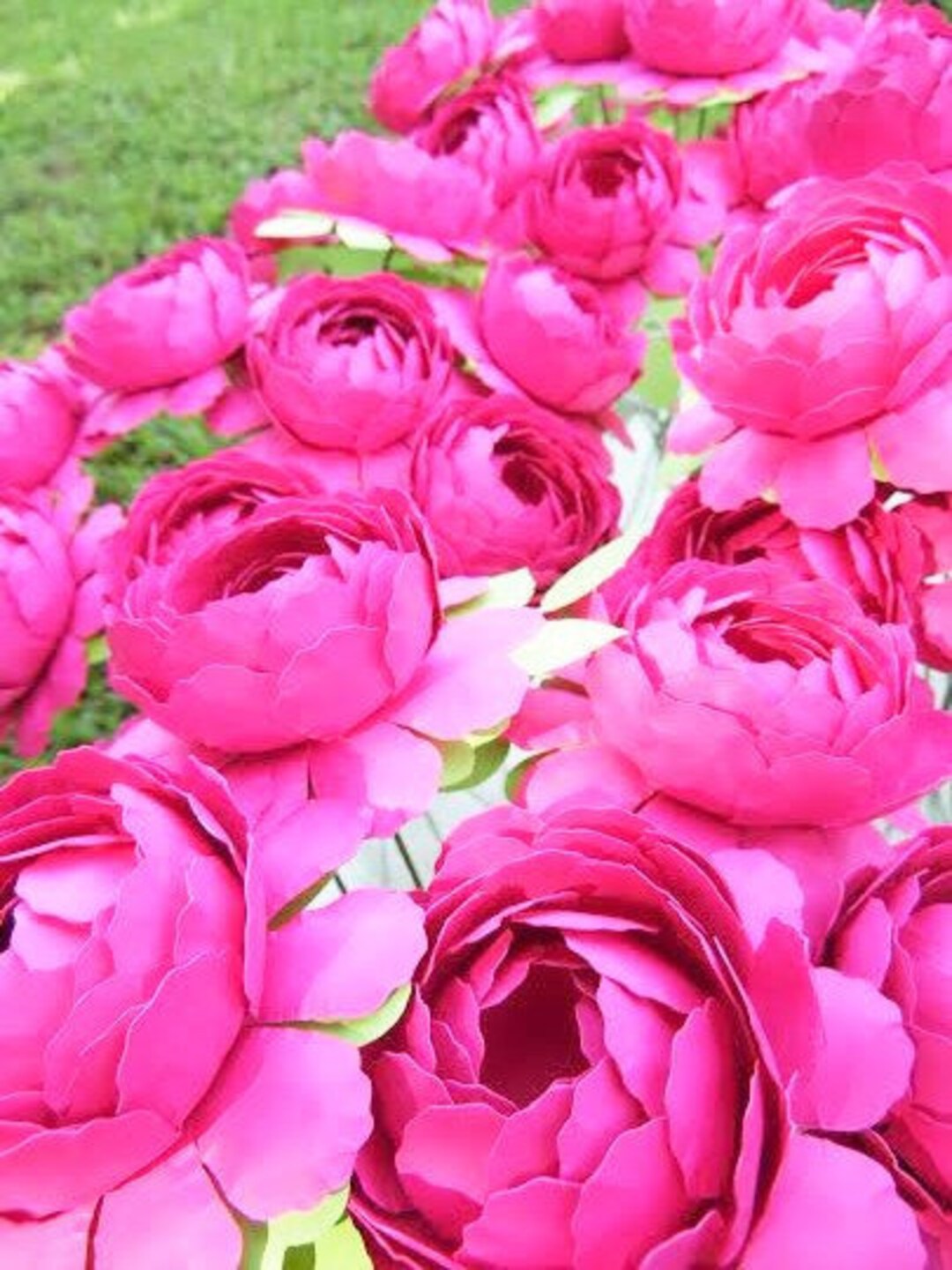 Paper Peony Patterns & Tutorial, Peony Paper Flowers, Printable Flower ...