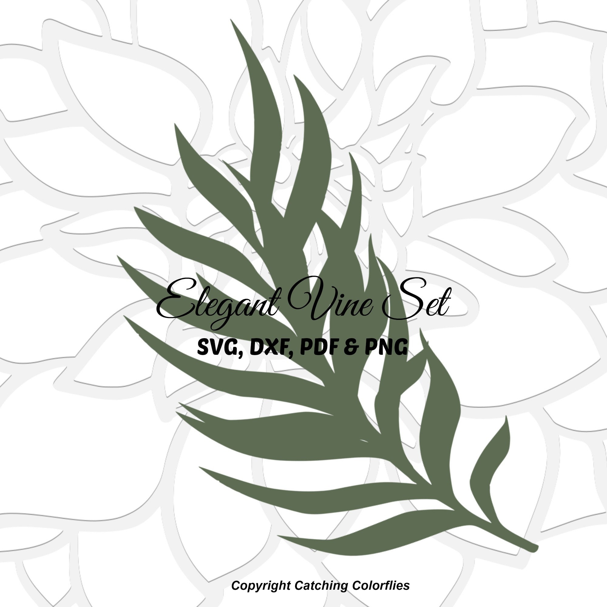 Leaf Vine Template Set, Paper Vine & Leaves, Paper Flower Leaf ...