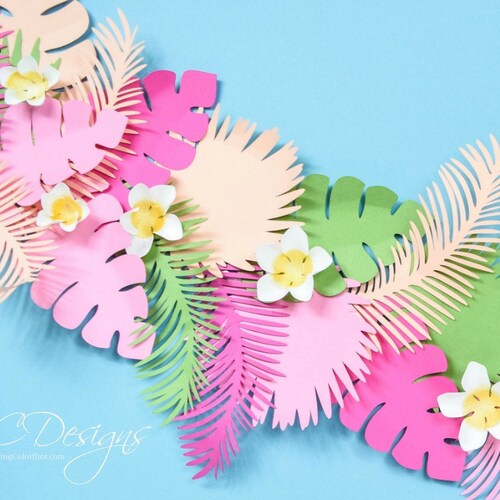 Large Paper Leaf Templates Tropical Leaf SVG Cut Files Large - Etsy