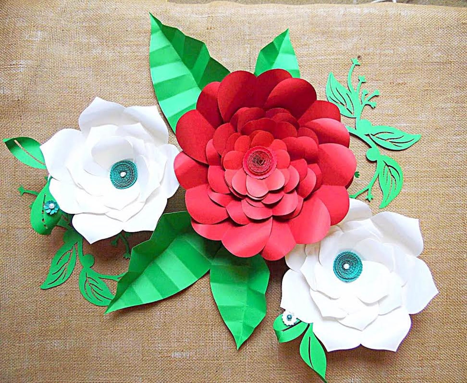 DIY Giant Flower Templates DIY Large Paper Flower Kit SVG - Etsy