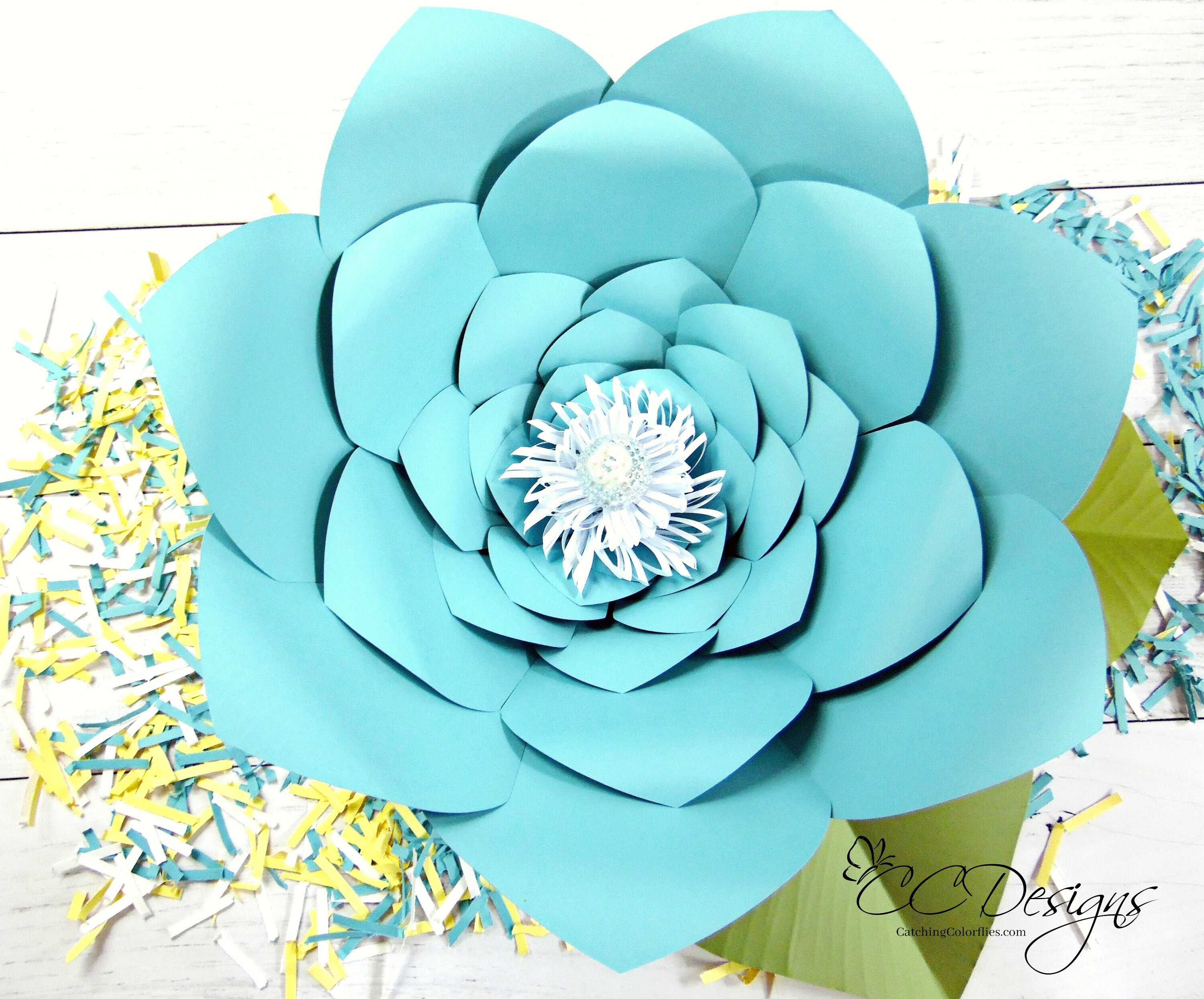 Printable Giant Paper Flower Templates, Large Paper Flower Patterns ...