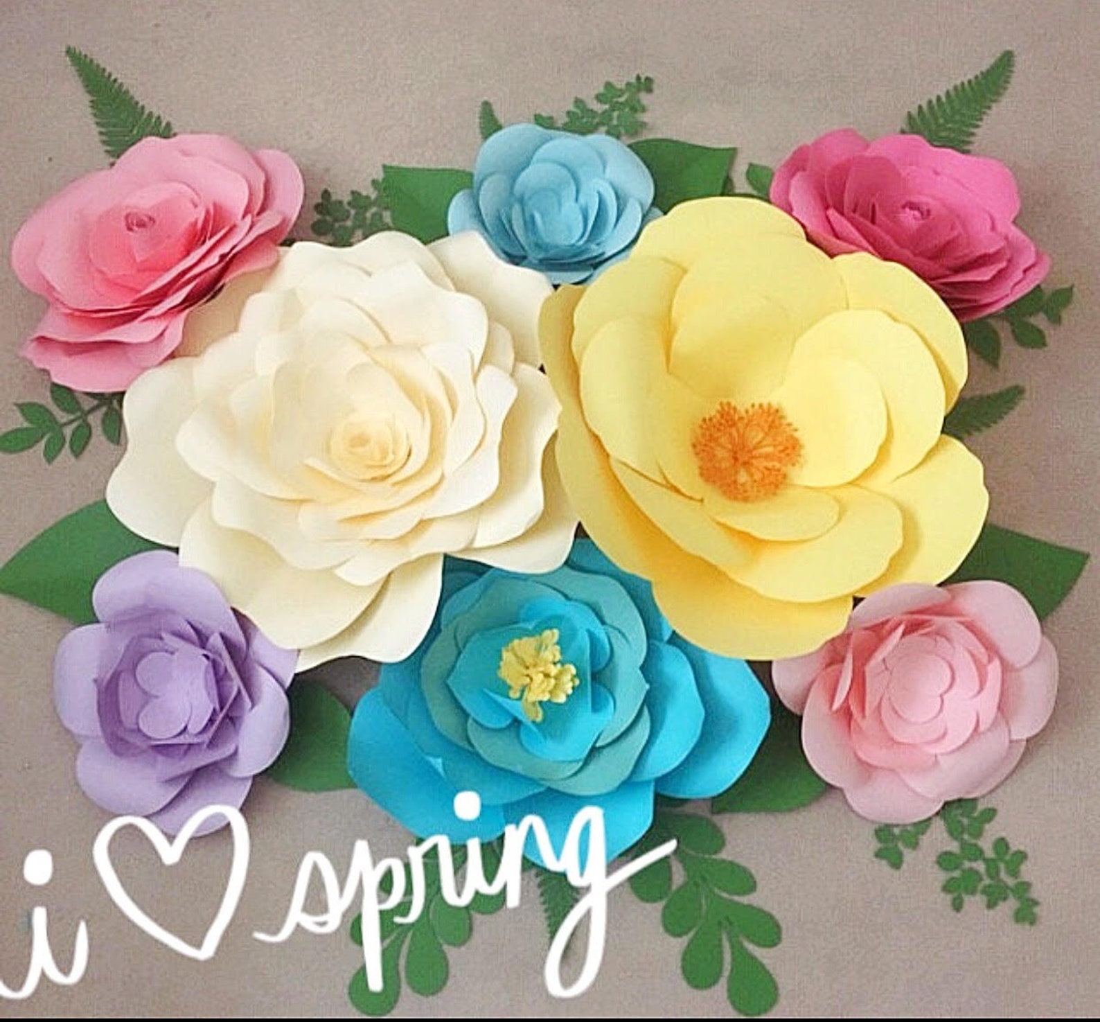 Large Paper Flower Templates, Giant Backdrop Flower Printable Patterns ...