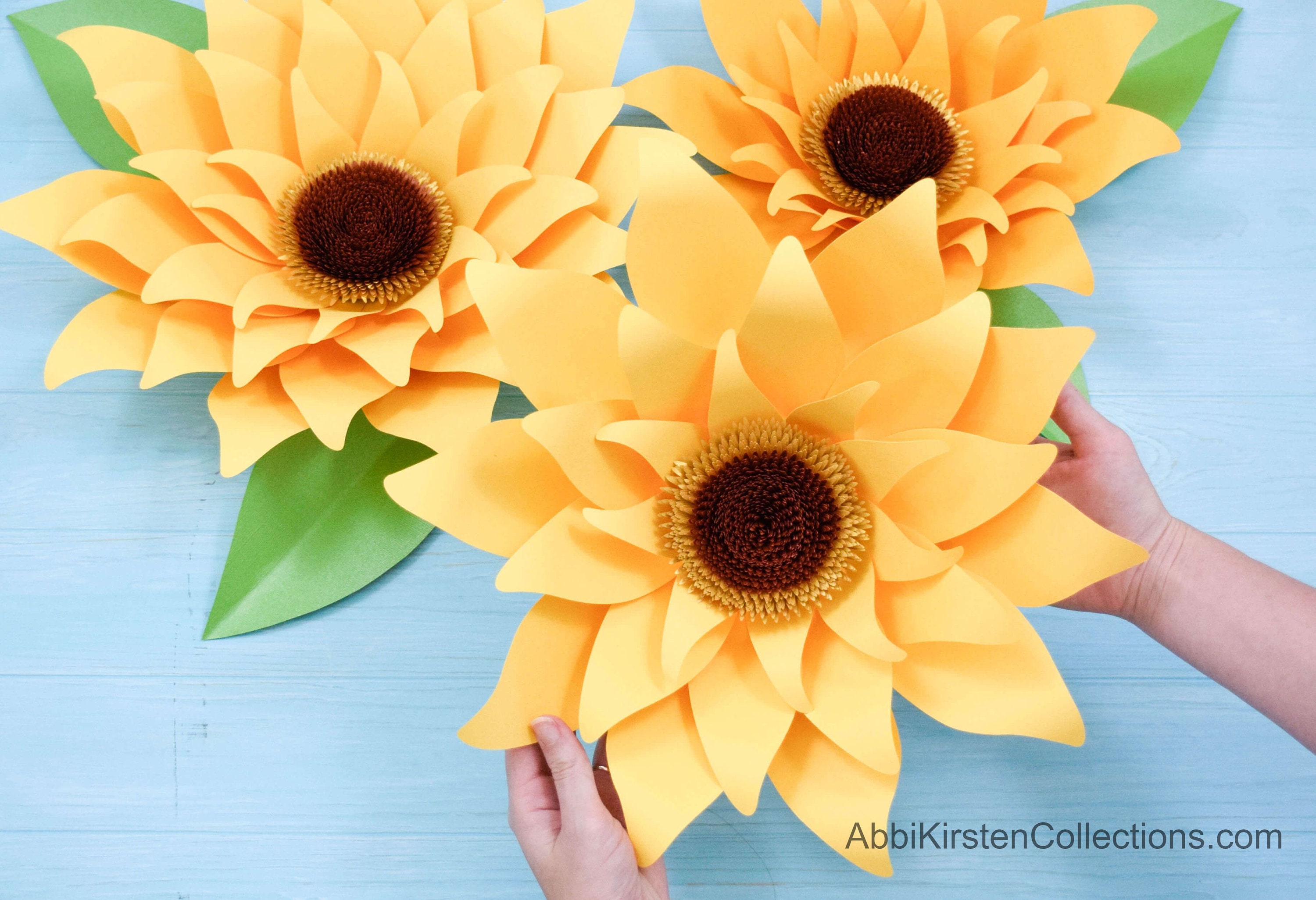 Giant Paper Sunflower Wall Decor, Flower Wall Art, Sunflower SVG, Paper ...