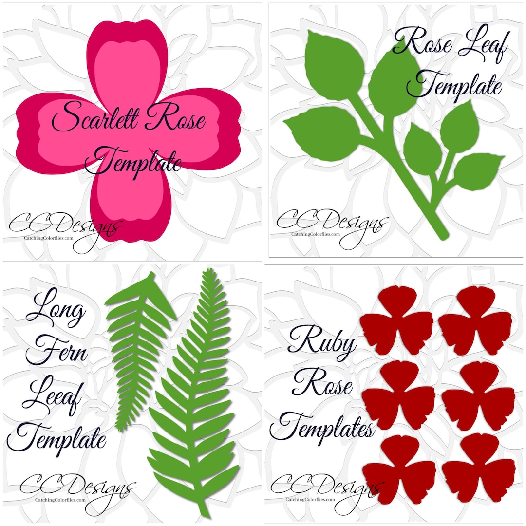 Paper Rose Templates and Tutorials, Paper Flowers, How to Make Paper ...