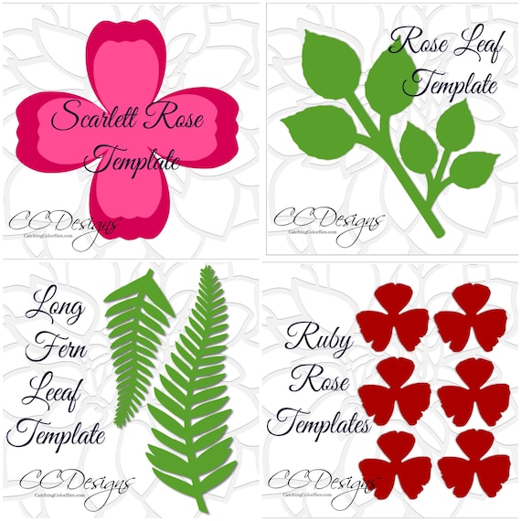 Paper Rose Templates and Tutorials, Paper flowers, How to Make Paper ...