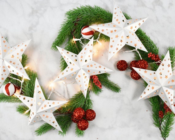 3d Christmas Star Template