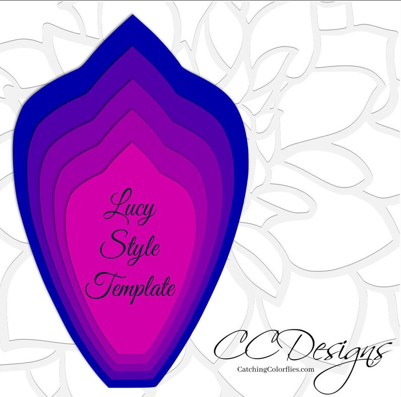 Giant Paper flower printable templates Giant paper flowers | Etsy