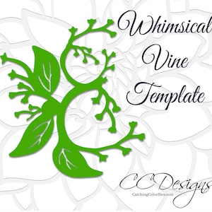 Leaf & Vine Templates, Printable Vine Template, Leaf Vine SVG Cut Files ...