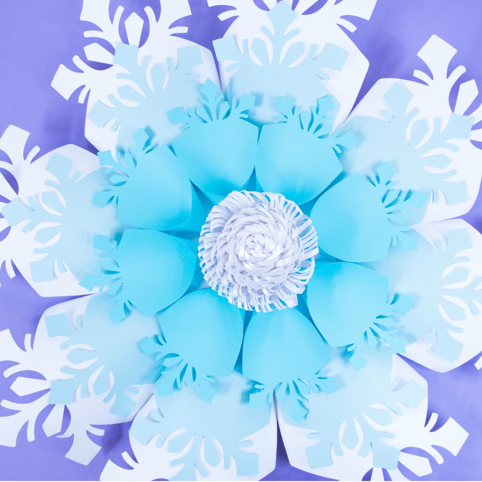 Giant Paper Snowflake Template and Tutorial, PDF Christmas Snowflake ...