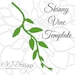 Vine SVG Cut File, SVG Files, Leaf and Vine Templates, Paper Flower ...