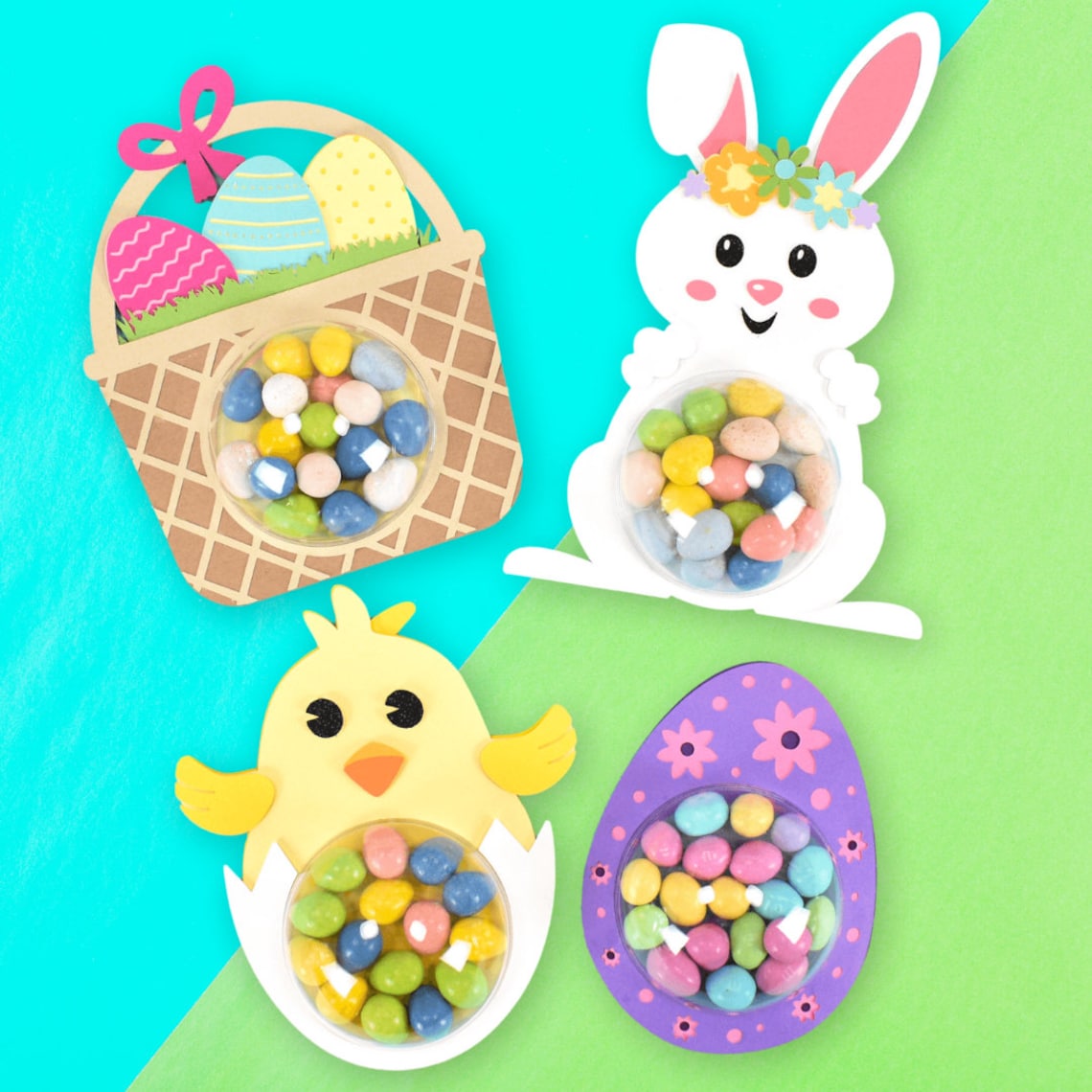 Easter Candy Holders SVG Cut Files Easter SVG Files Candy - Etsy