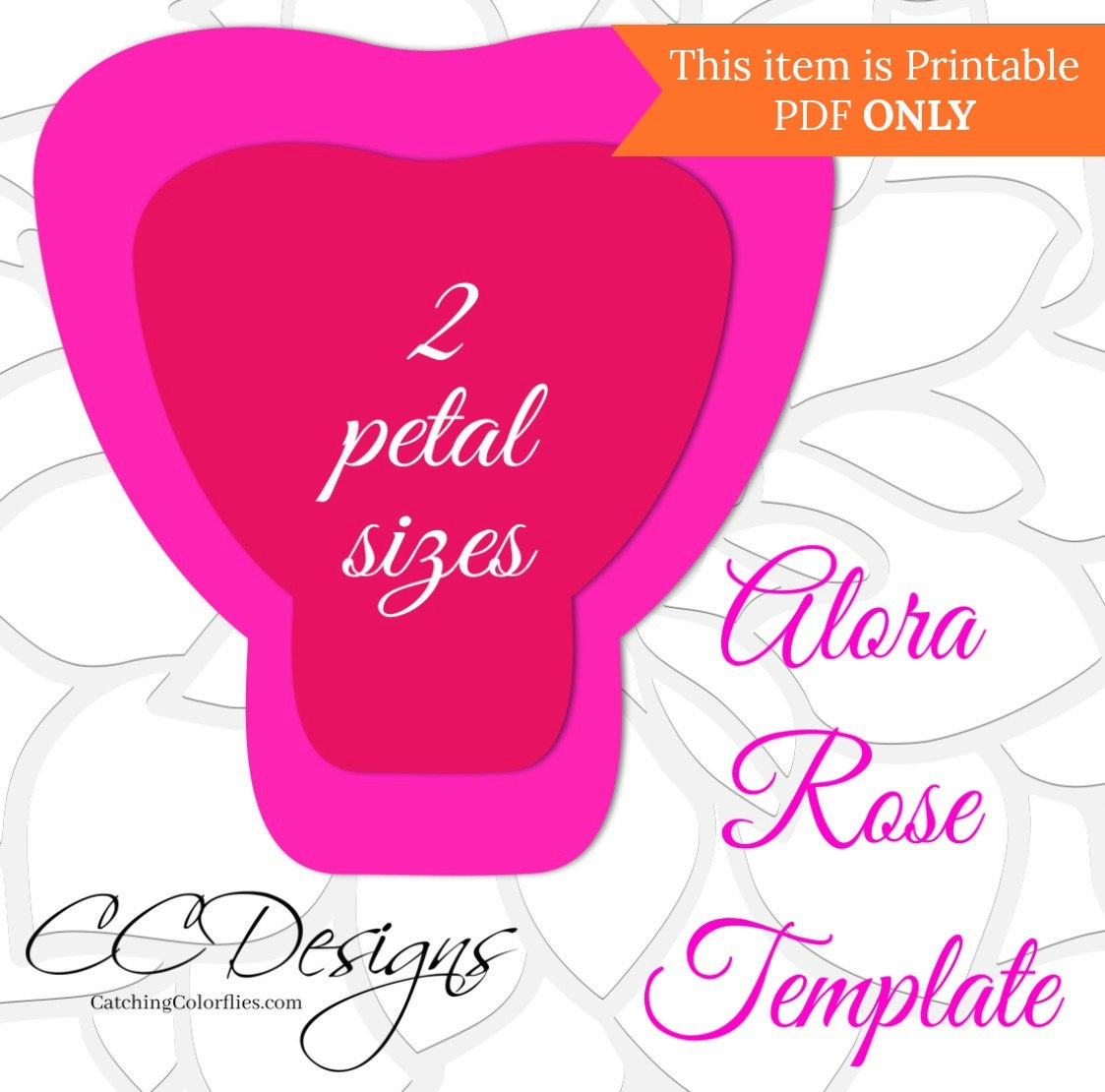 Plantillas de rosas de papel para imprimir en PDF, plantillas de rosas ...