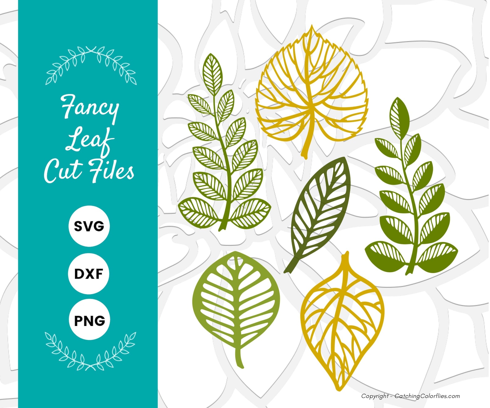 Leaf Cut Out SVG Cut Files Paper Leaf Templates SVG and DXF - Etsy