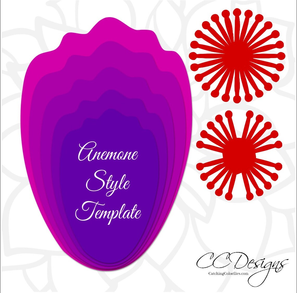 Giant Paper Flower Template Patterns and Tutorials Giant - Etsy