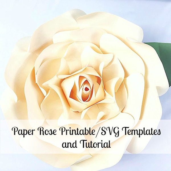 Foam Rose Template - Etsy UK