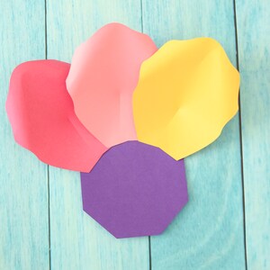 Bases for Large Paper Flowers, Base Template for Giant Paper Flowers ...