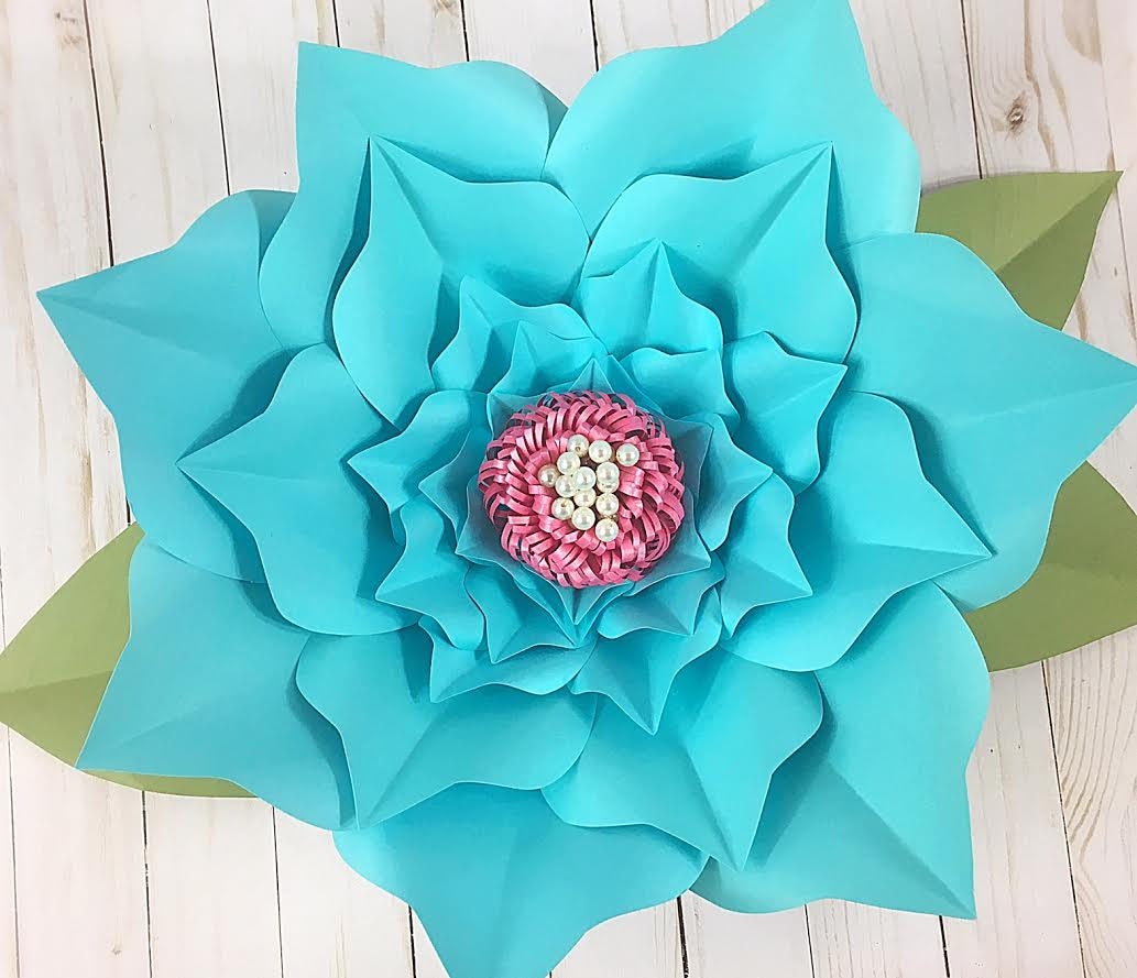 DIY Large Paper Flower Templates- SVG Cut Files- Giant Paper Flowers ...