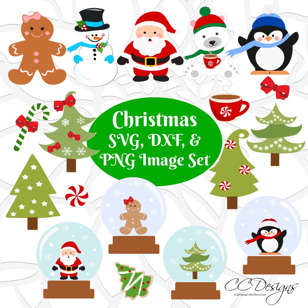 Christmas SVG Bundle, Christmas Clip Art, Santa Clause, Snowman ...