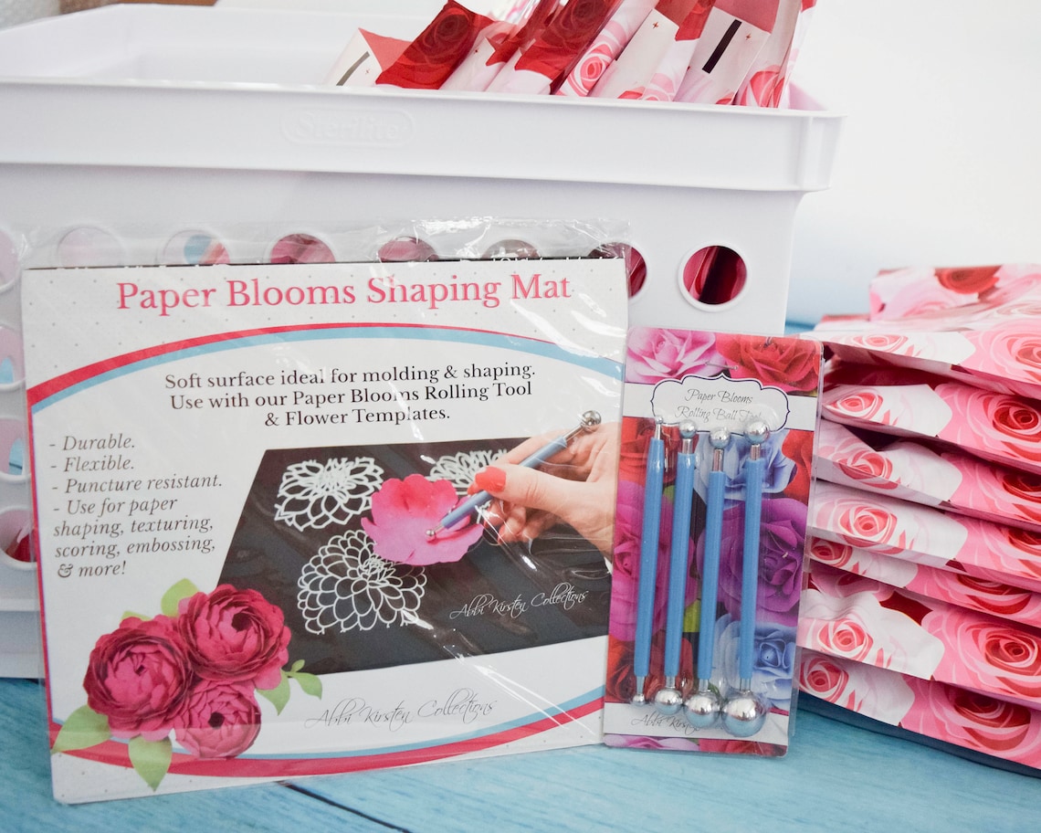 Paper Flowers Molding Mat & Shaping Tool Set Flower Shaping - Etsy