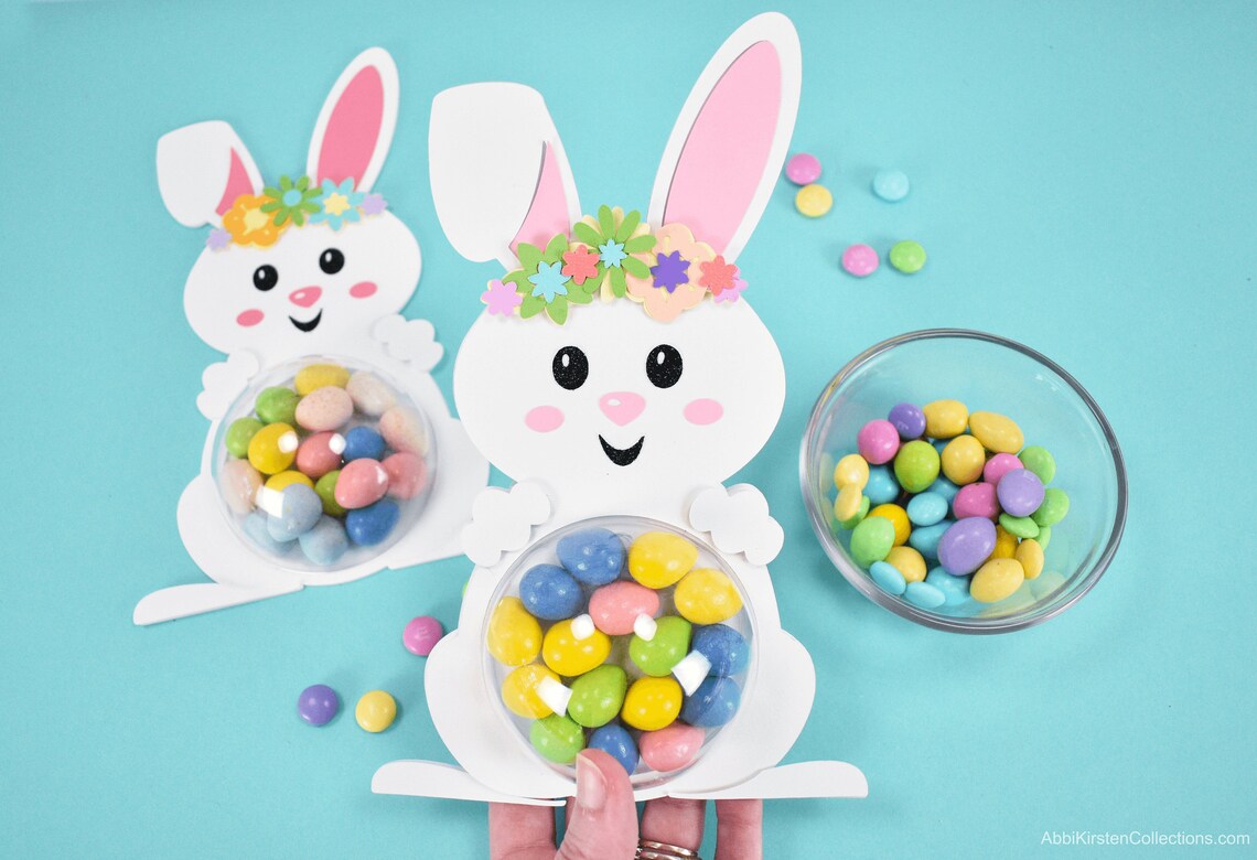 Easter Bunny Candy Holders SVG Cut Files Easter Bunny SVG - Etsy