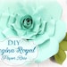 DIY Giant Paper Rose Pattern Templates and Tutorials, Garden Birthday ...