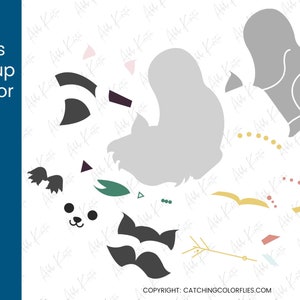 Bohemian Woodland Raccoon SVG Cut File, Woodland Animals SVG, Woodland ...