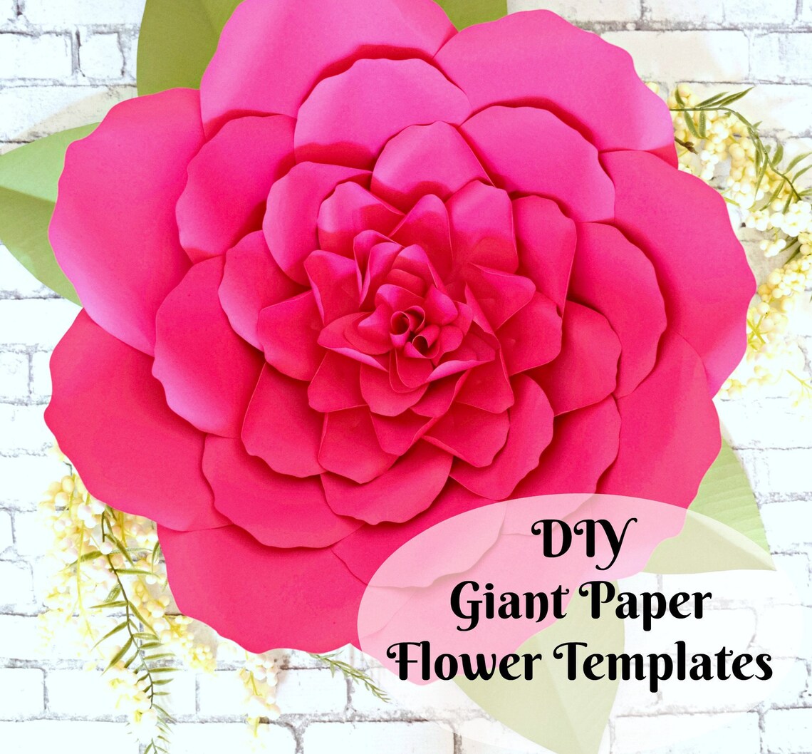 DIY Large Paper Flowers, Giant Paper Flowers Templates & Tutorials ...