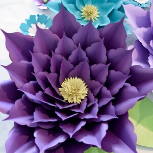 Large Paper Flowers, Giant Paper Flowers Backdrop, Paper Flower SVG ...