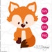 Baby Fox SVG Cut File, Cute Baby Fox With Tail Cutting File, Baby ...