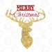 Reindeer Merry Christmas SVG Cut File, Christmas Deer SVG Files, Heat ...