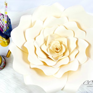 Paper Rose Template Patterns, DIY Flower Templates & Tutorials, Giant ...