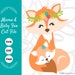 Mama and Baby Fox SVG Cut File, Cute Woodland Fox SVG, Woodland Animals ...