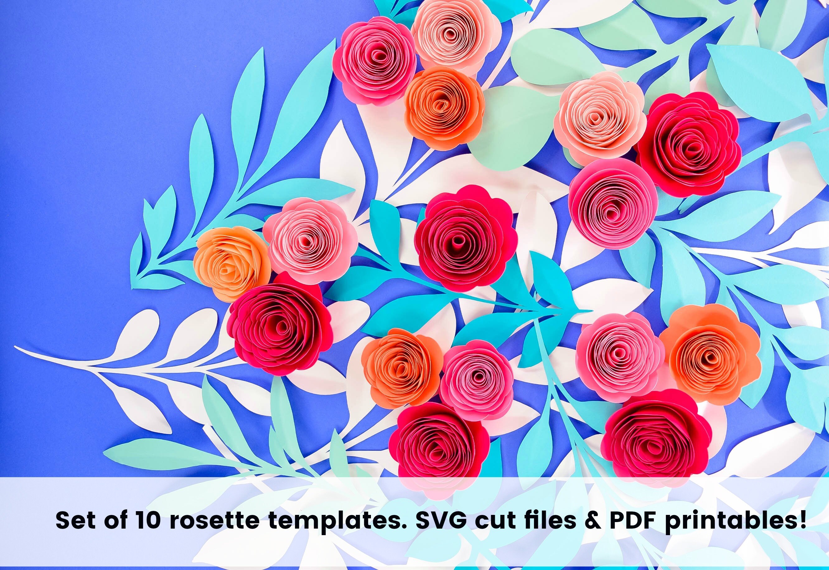 Small Paper Roses Paper Flower Kit Set of 10 Paper Rosette | Etsy