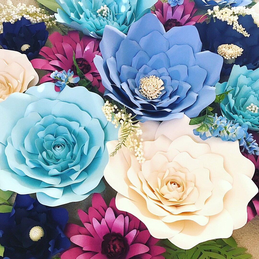 Paper Flower Backdrop, Giant Paper Flowers, Large Paper Flowers ...
