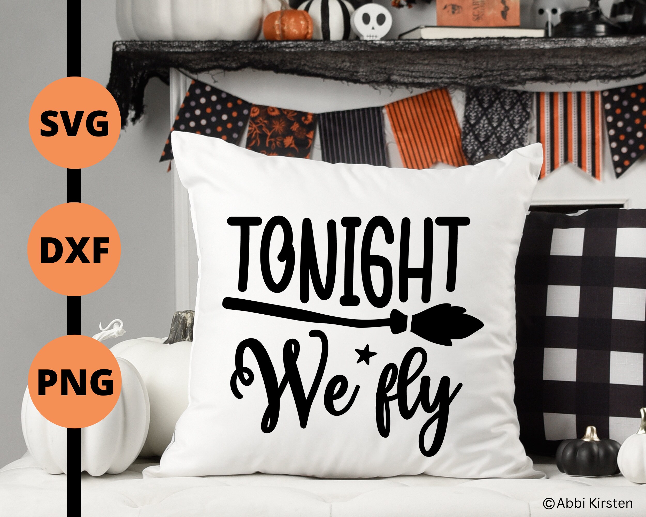 Tonight We Fly SVG Cut File Witch Broom SVG Cut Files - Etsy