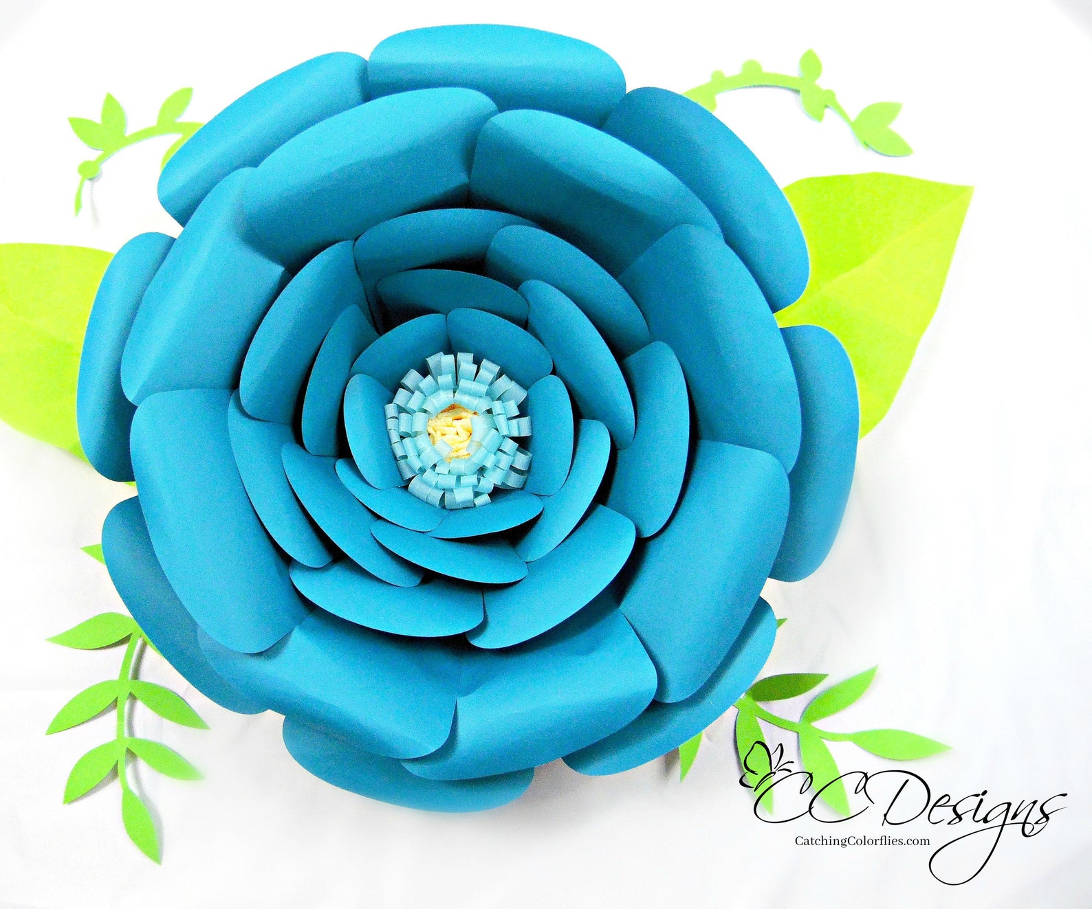 Large Backdrop Paper Flower Templates & Cutting Files, DIY Paper Flower ...