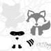 Cute Baby Raccoon, SVG Files, Woodland Animal Cut Files, Woodland ...