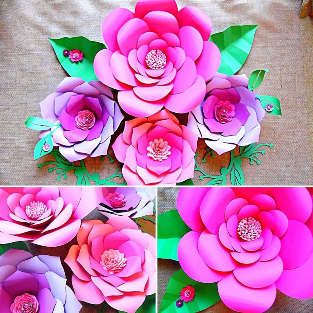 Flower Template, Paper Flowers, Giant Paper Flowers, Large Paper ...