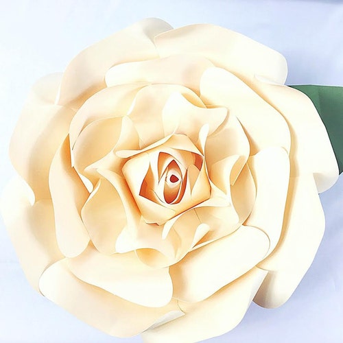 DIY Giant Paper Rose Pattern Templates and Tutorials Garden - Etsy Canada