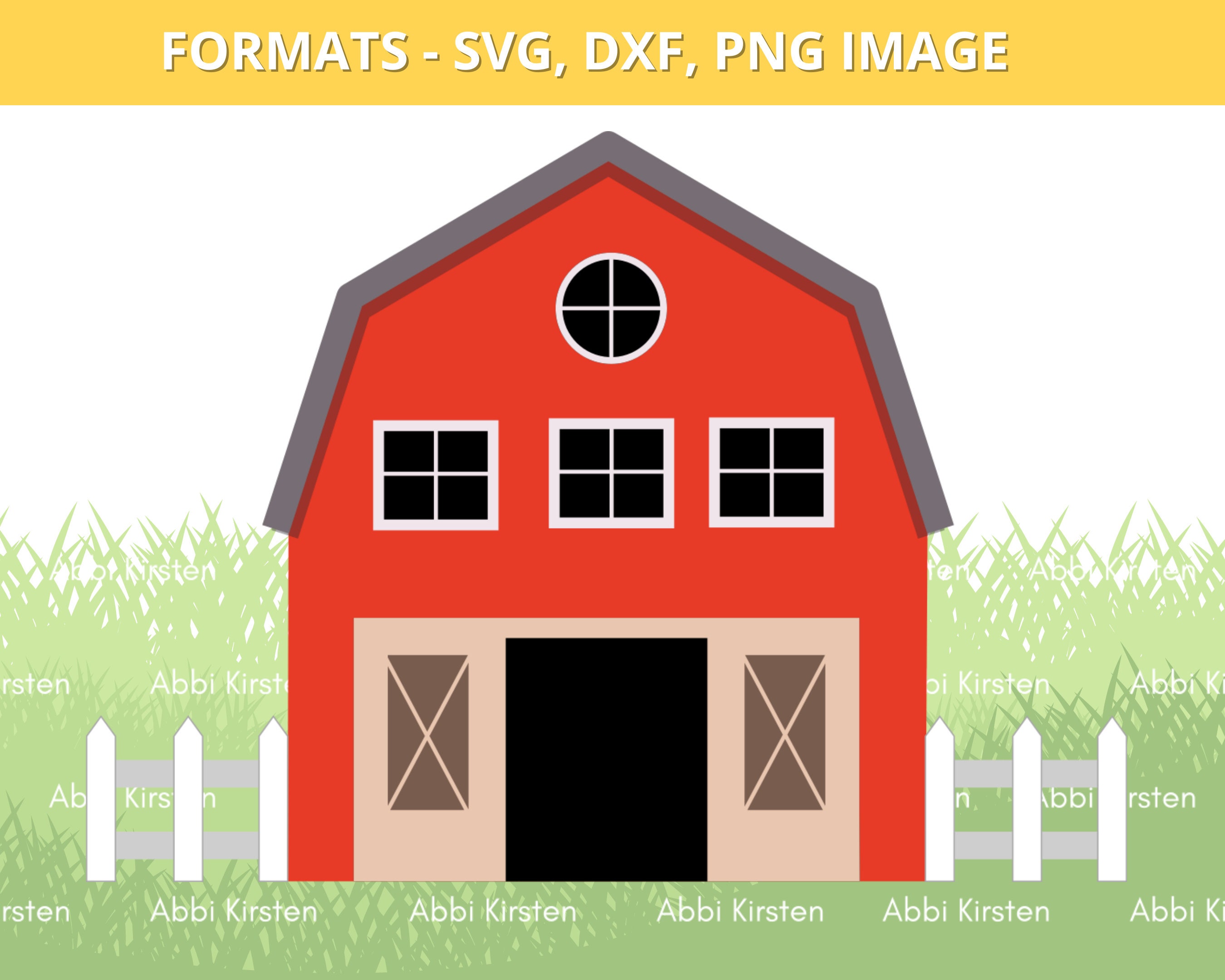 Red Barn SVG File Farm Animal Barn Clipart SVG Cut File Png - Etsy