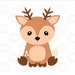 Woodland Animals Deer SVG Cut File Cute Deer SVG Woodland - Etsy