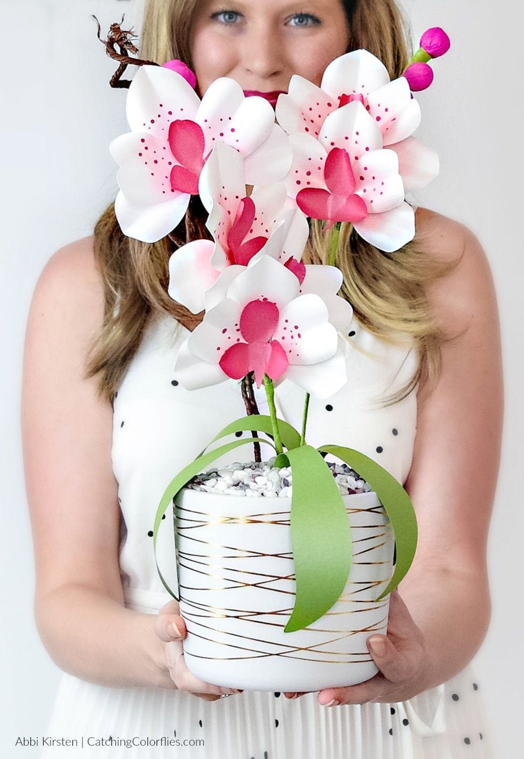 Paper Orchid Templates and Flower Tutorial, DIY Paper Orchid ...