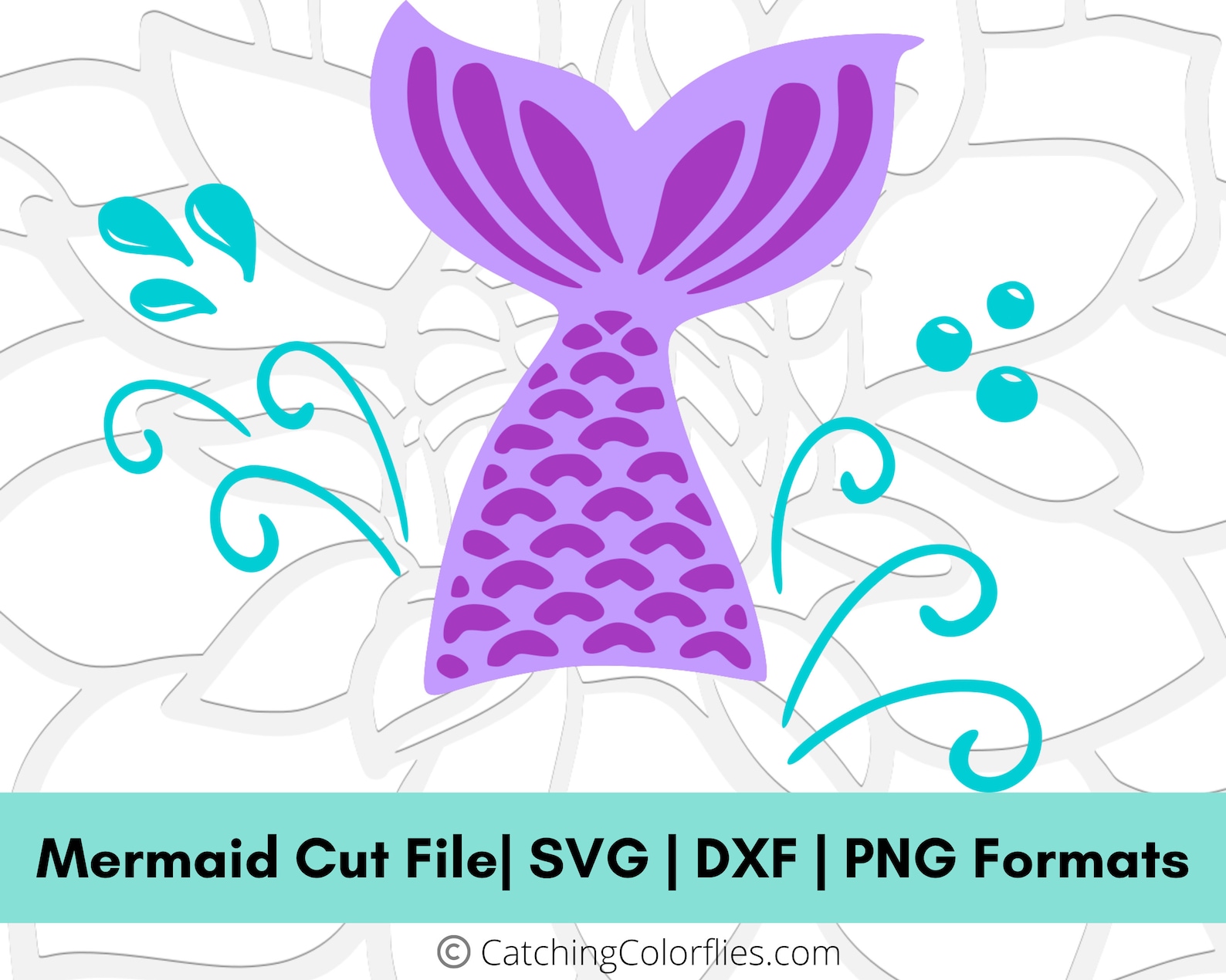 Mermaid Tail SVG Cut File Mermaid Tail Silhouette Mermaid - Etsy