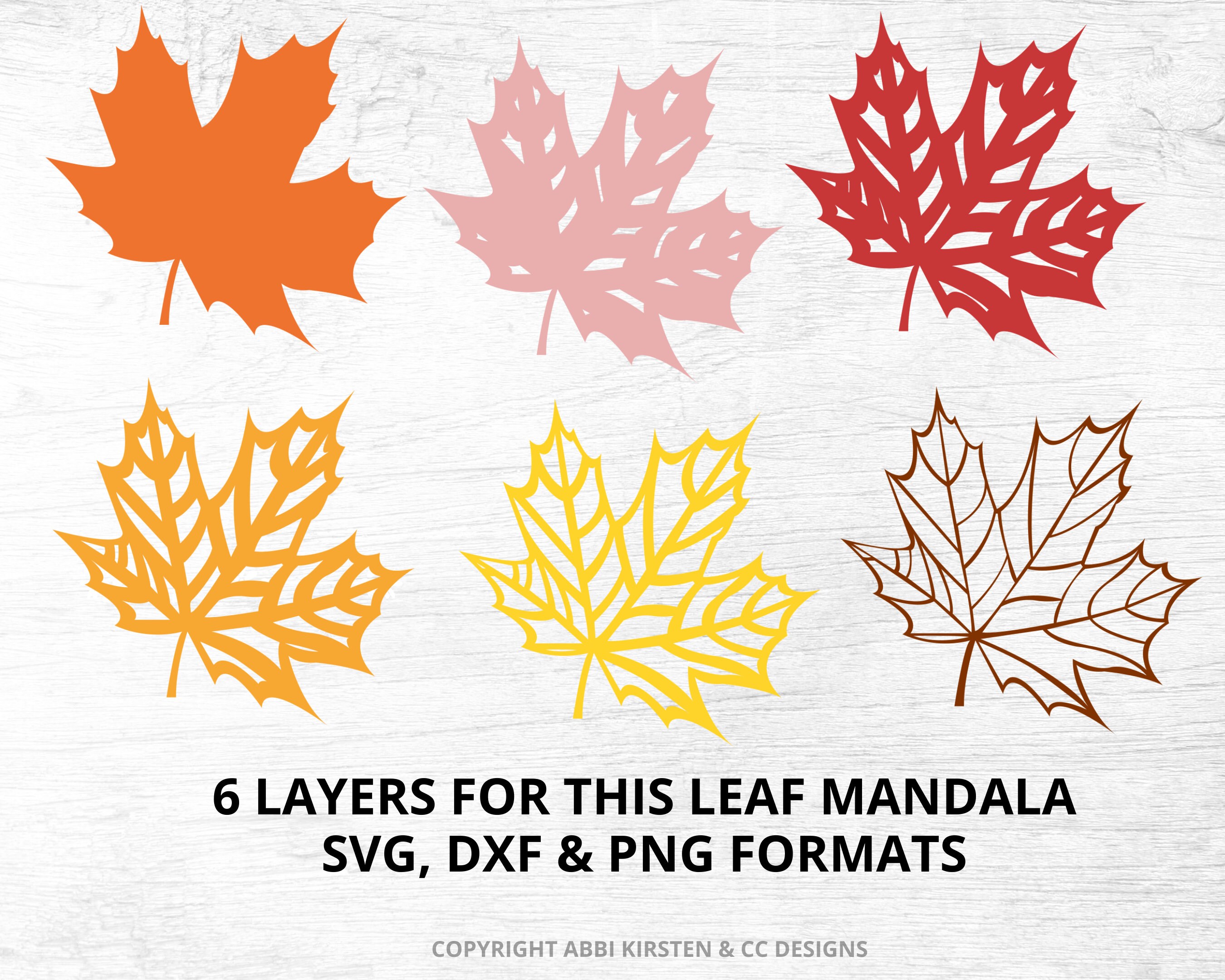 3D Leaf SVG Fall Leaf Mandala SVG Layered Fall Mandala - Etsy Canada
