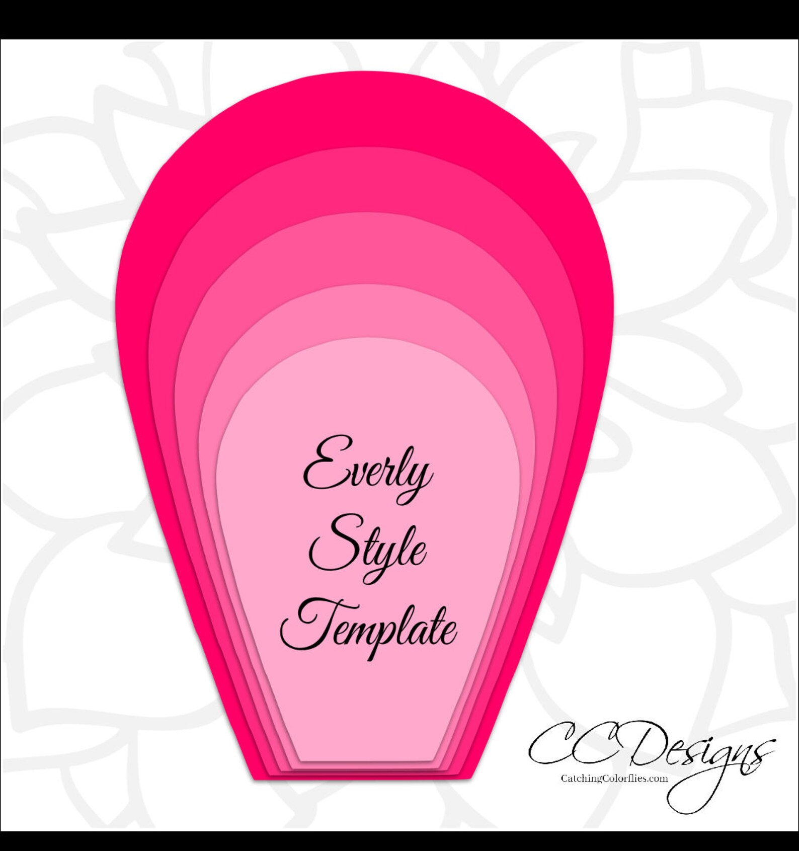 Large Pink Paper Flowers, Flower Templates, DIY Giant Flower Tutorial ...